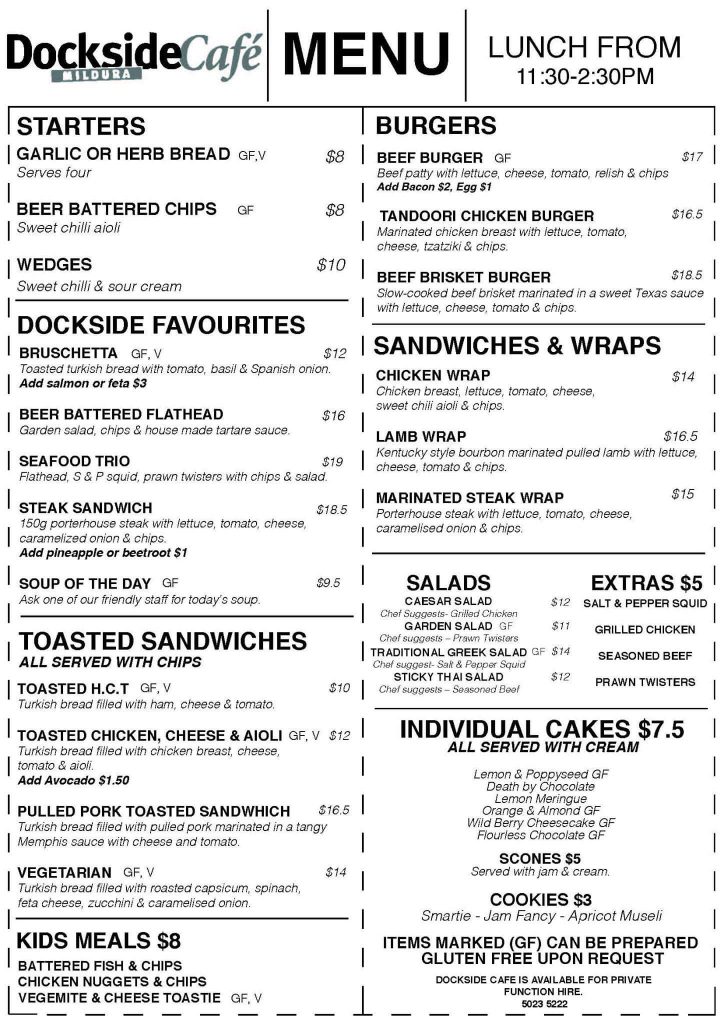 Dockside Mildura Marina Cafe Boat HireLunch Menu Aug 2017 Dockside dockside-mildura-marina-cafe-boat-hirelunch-menu-aug-2017-dockside